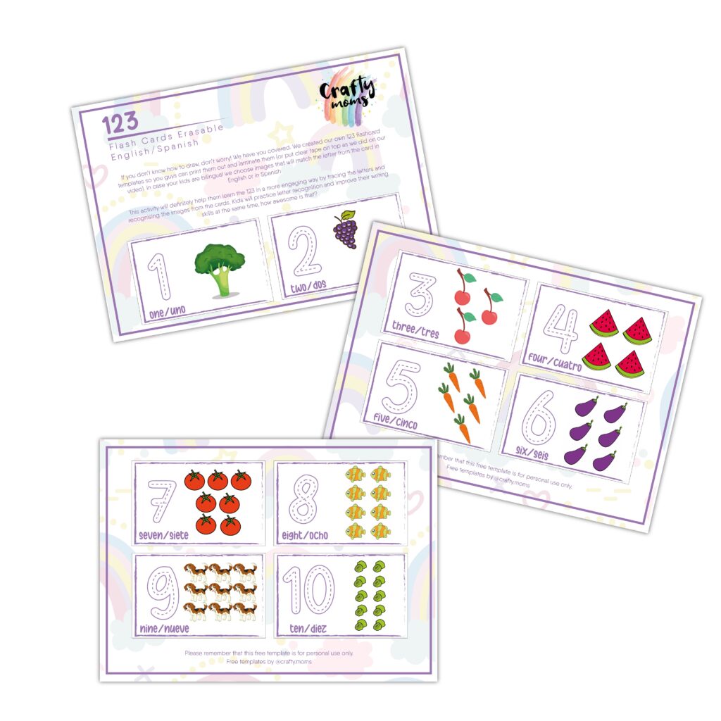 DIY Numbers Flashcards – Crafty Moms