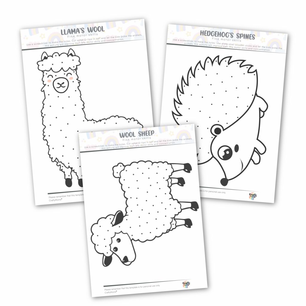 Poking Activities for Toddlers – Crafty Moms